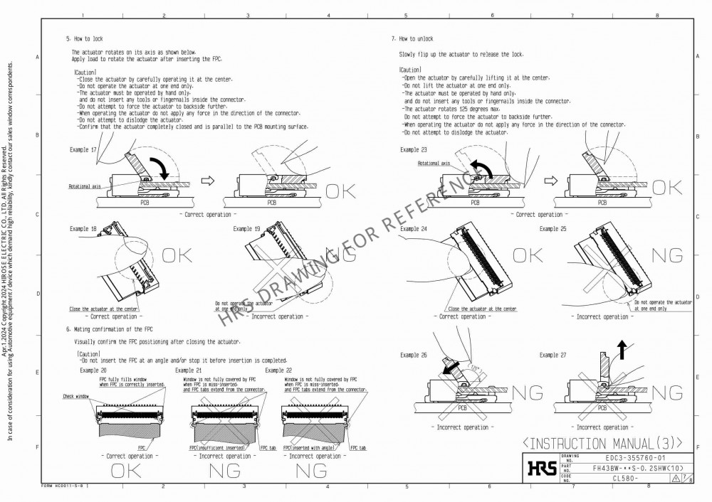 HRS FH43BW technical document page 7