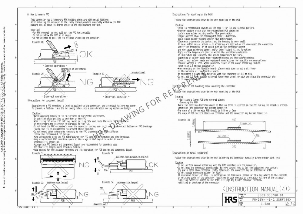 HRS FH43BW technical document page 8