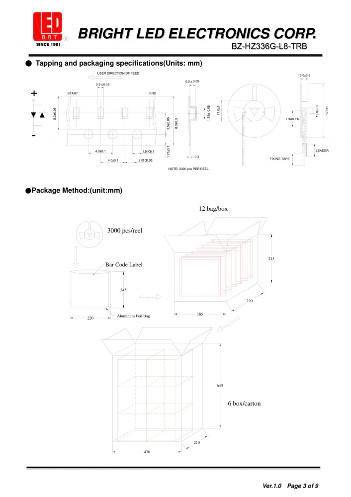 BZ-HZ336G-L8-TRB datasheet page 3