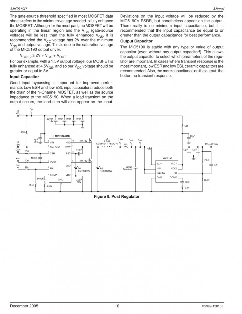 MIC5190BMM-TR datasheet page 10