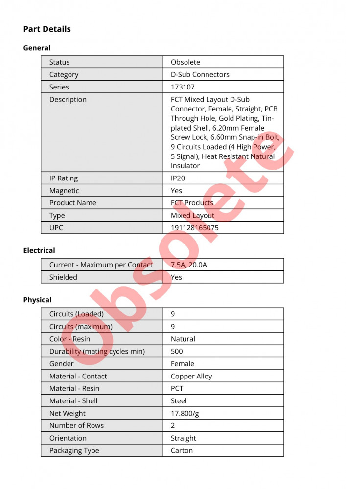 MOLEX 1731070400 technical document, page 2