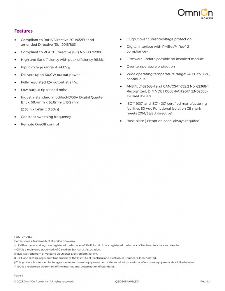 QBDE084A0B641-PHZ datasheet page 2