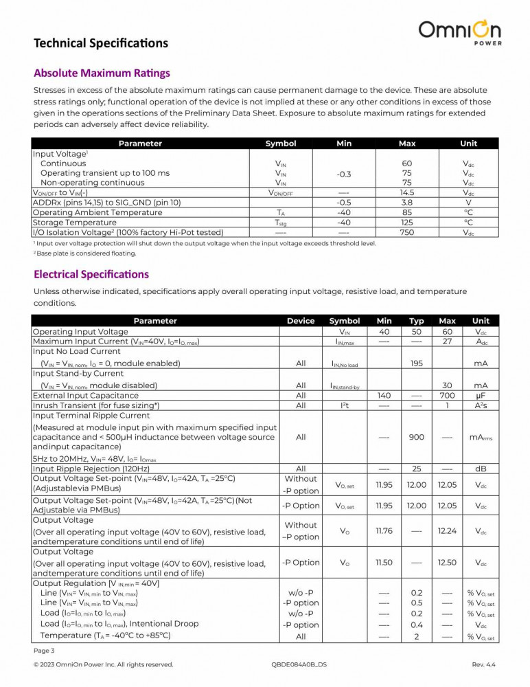 QBDE084A0B641-PHZ datasheet page 3