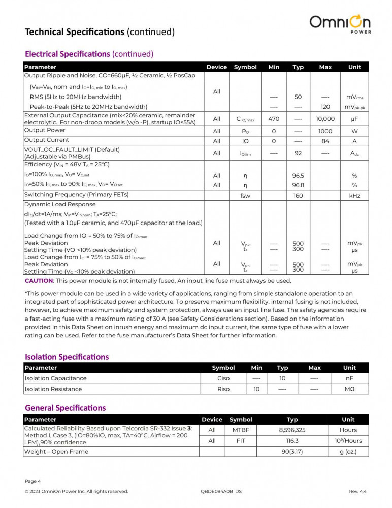 QBDE084A0B641-PHZ datasheet page 4