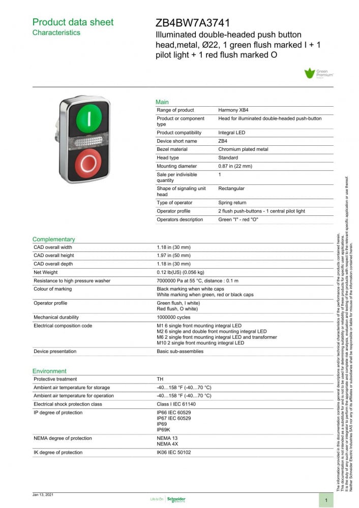 ZB4BW7A3741 technical document page 1