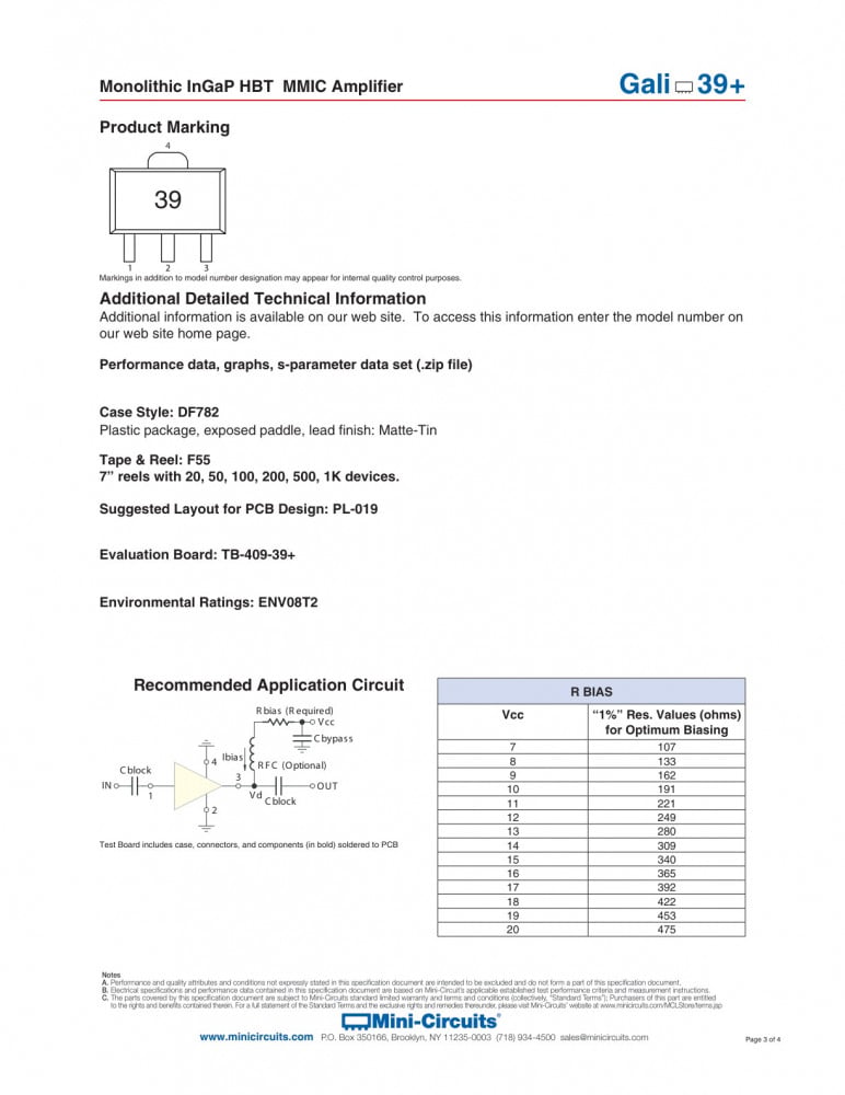 GALI-39+ technical document page 3