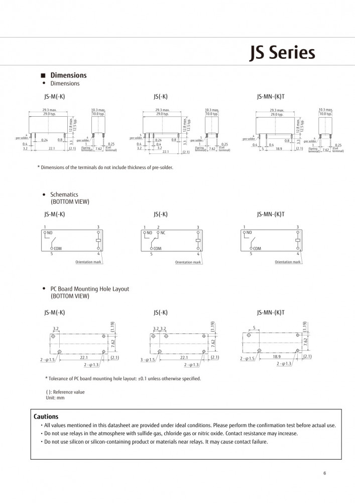 FUJITSU JS Series datasheet page 6