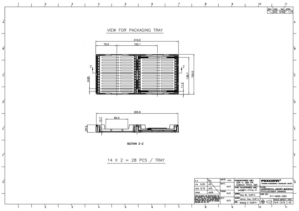 FOXCONN AH58897-T2B20-3F drawing page 4