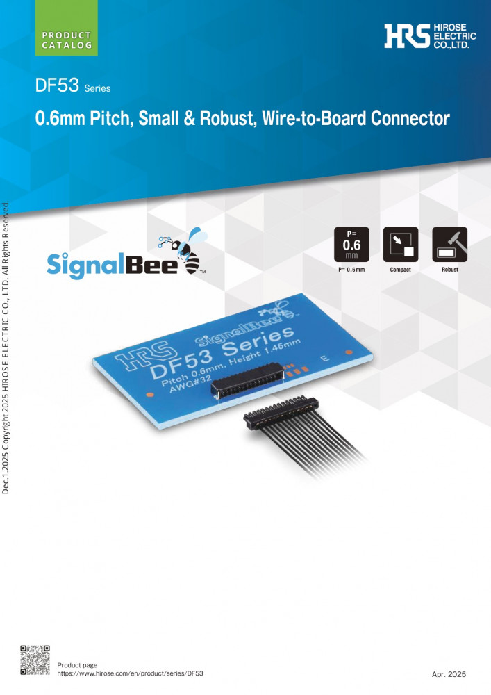HRS DF53 series technical document page 1