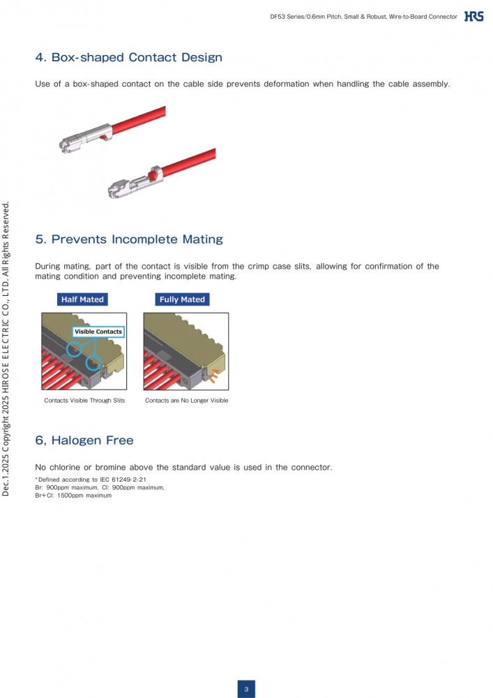 HRS DF53 series technical document page 3