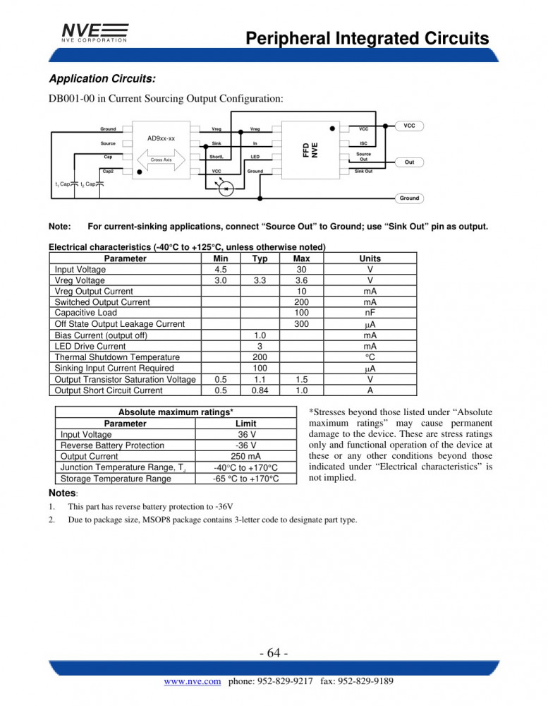 DB001-00E technical document page 4