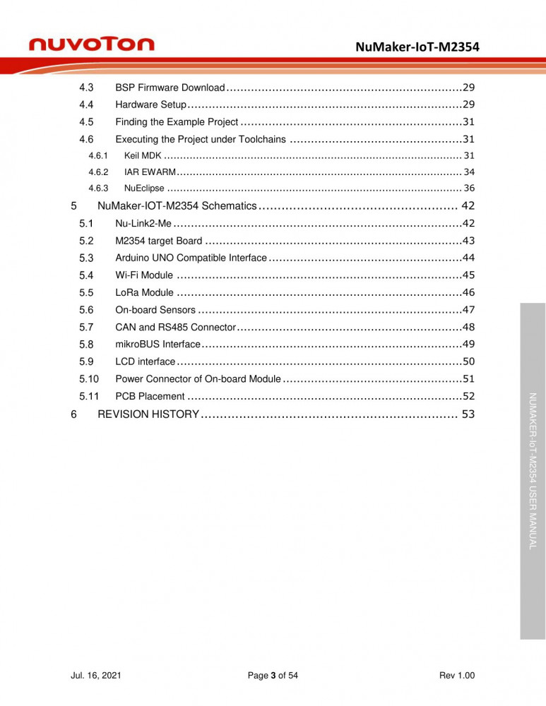 NuMaker-IoT-M2354U document page 3