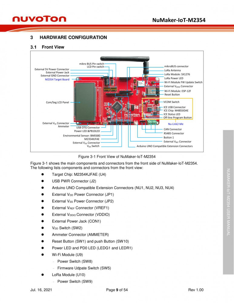 NuMaker-IoT-M2354U document page 9
