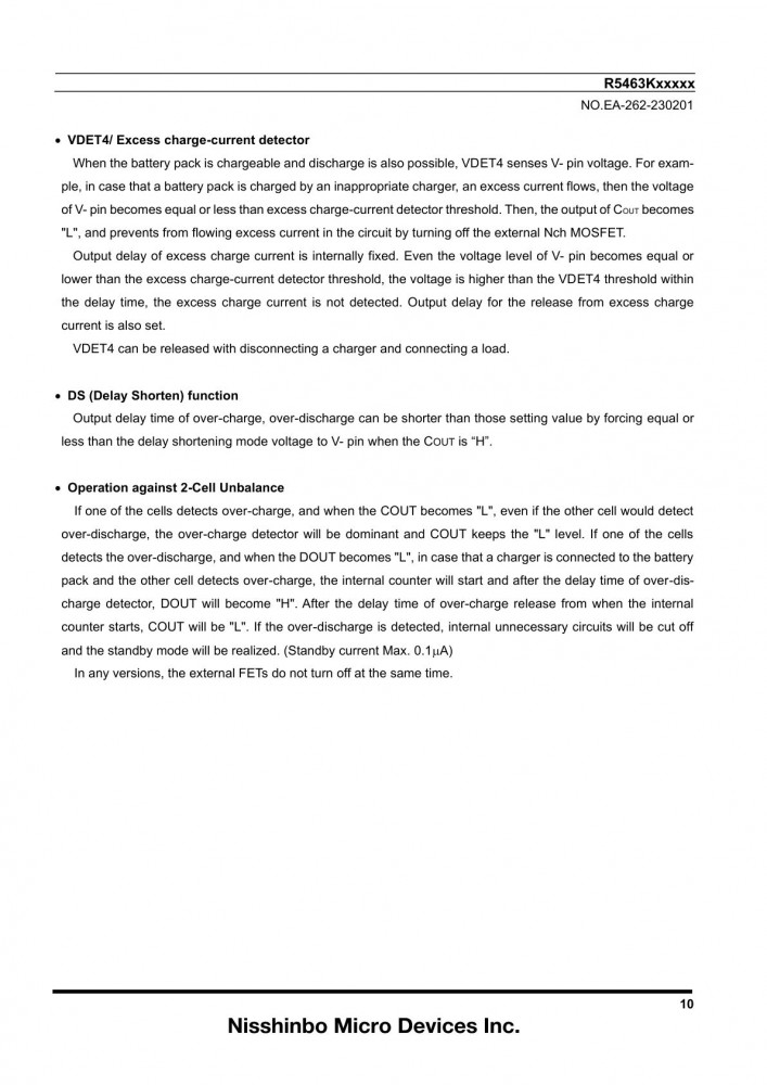 R5463 datasheet page 10