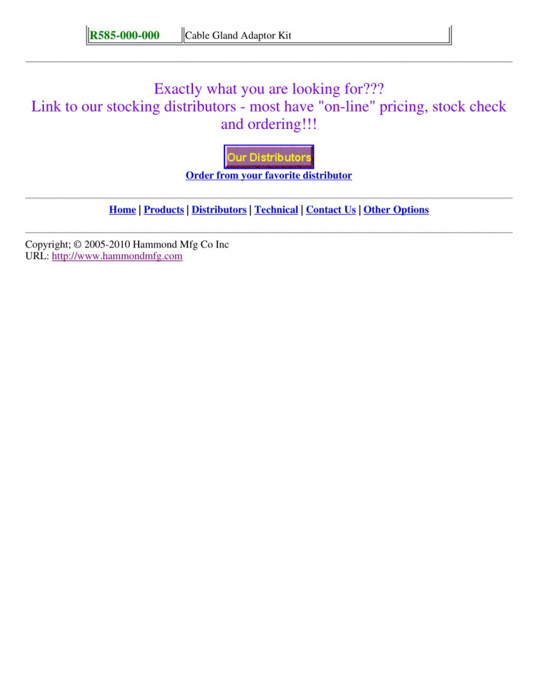 Hammond R584-002-000 documentation page 5