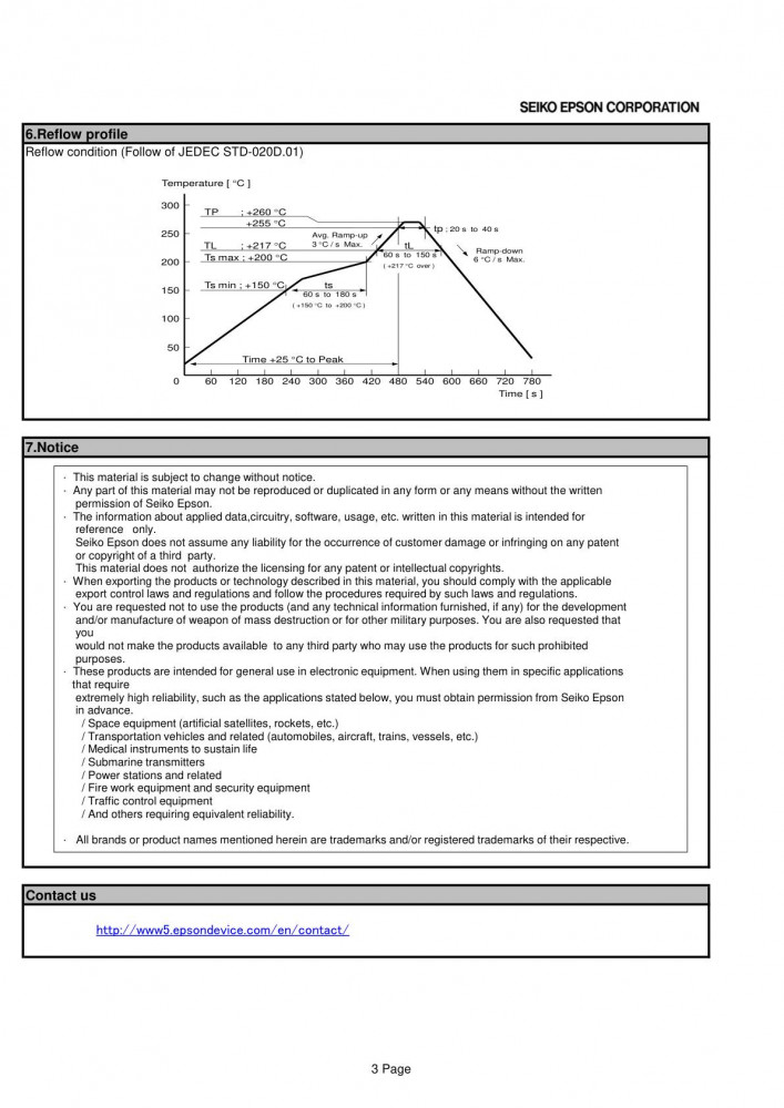 EPSON Q22FA12800519 datasheet page 3