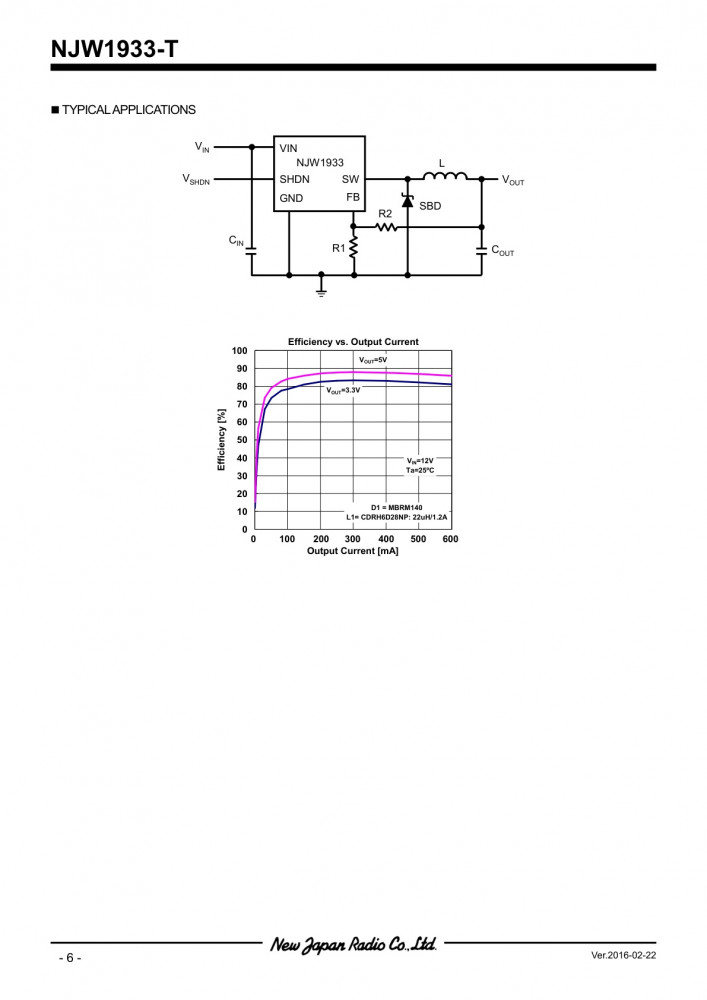 NJW1933 datasheet page 6