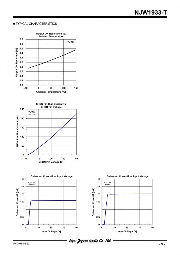 NJW1933 datasheet page 9