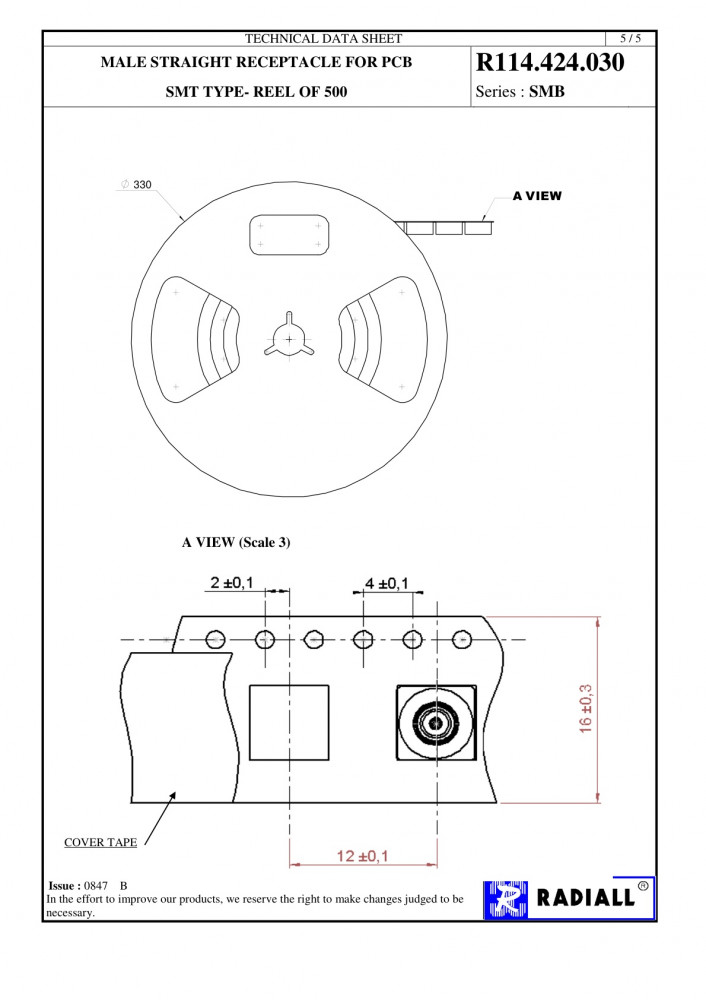 Radiall R114.424.030 technical document, page 5