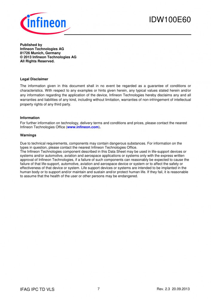 IDW100E60 datasheet page 7