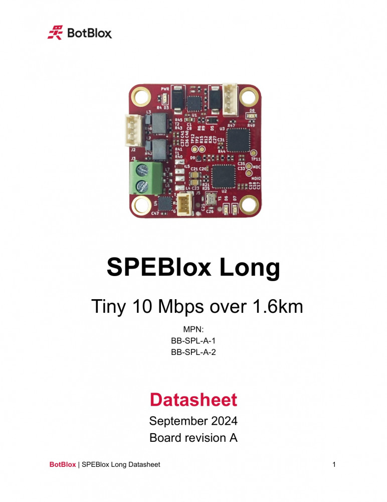 SPEBlox Long datasheet page 1