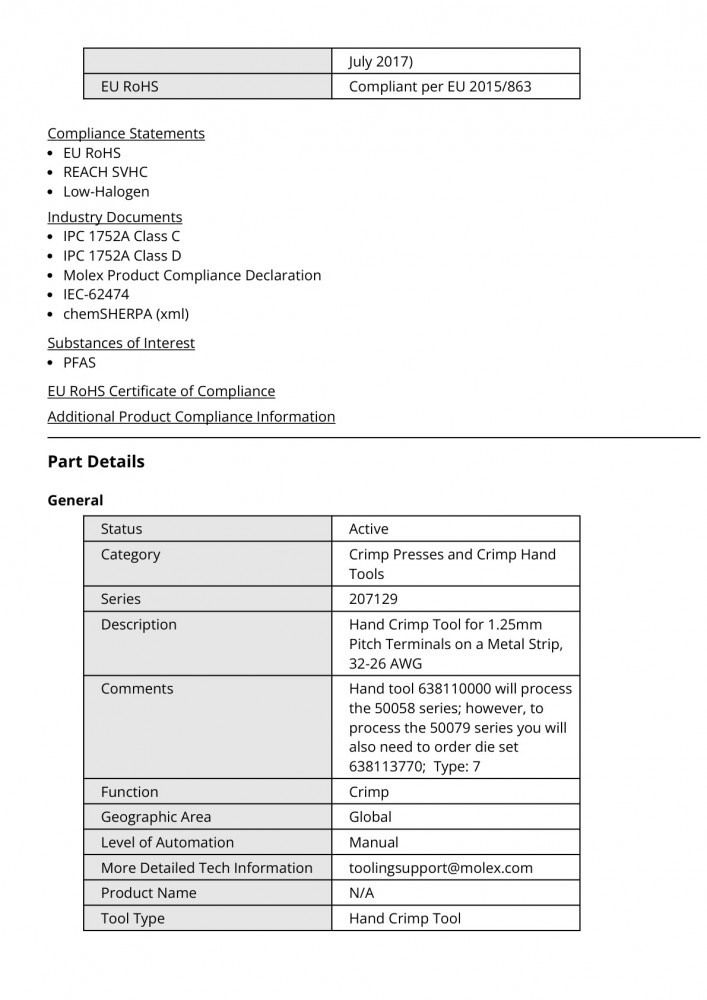 Molex 638110000 technical document image 2