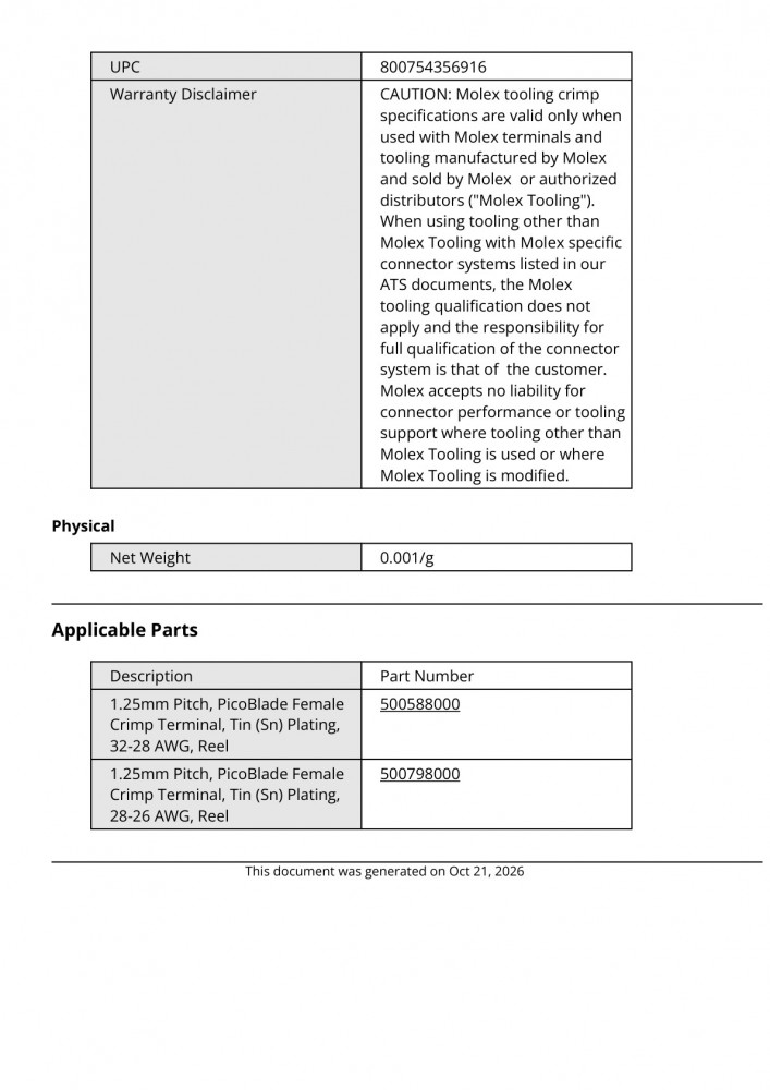 Molex 638110000 technical document image 3