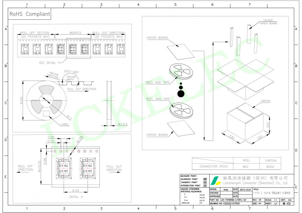 LCK-TCF805M-L735YL-G1 technical document page 2
