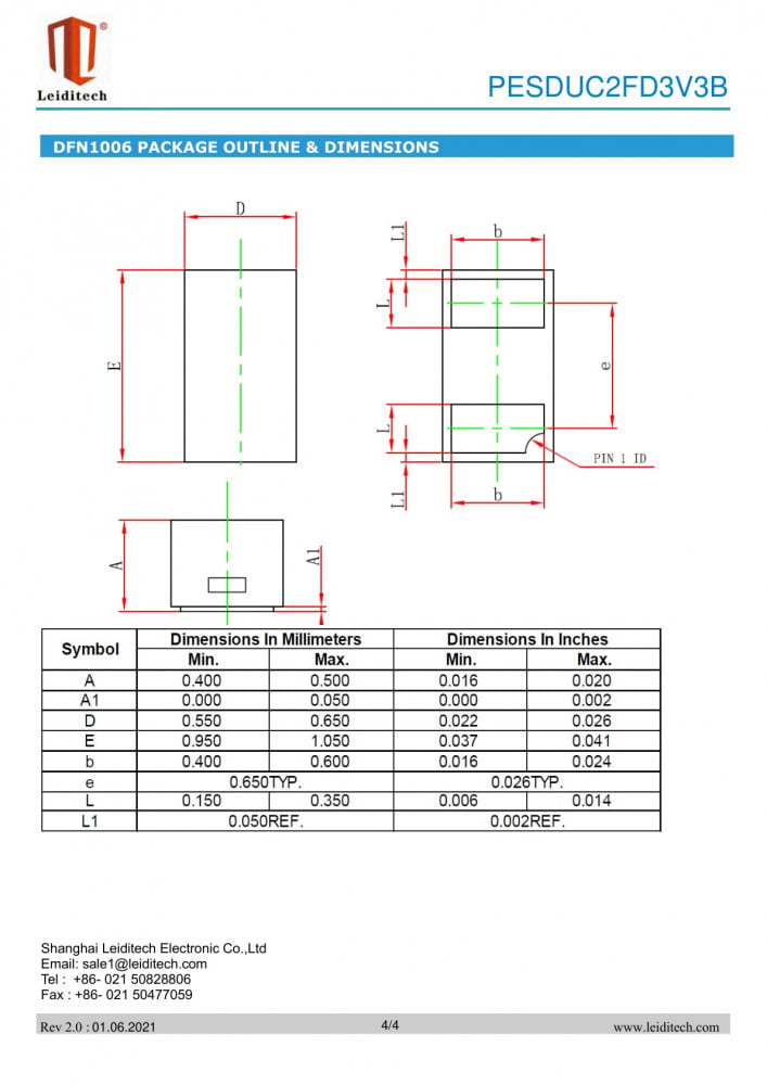 PESDUC2FD3V3B datasheet page 4