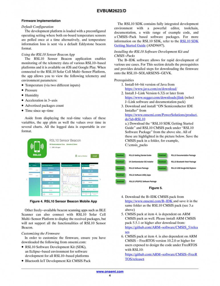RSL10 Solar Cell Multi-Sensor Platform user guide page 4