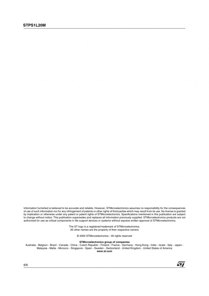 STPS1L20M technical document page 6