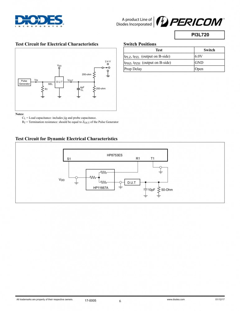 PI3L720ZHEX datasheet page 6