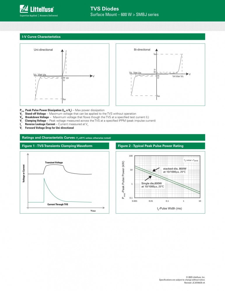 SMBJ26A datasheet page 3