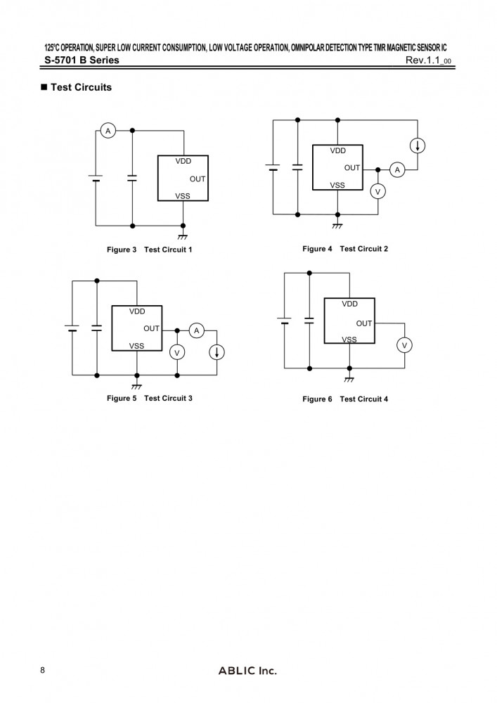 S-5701 B Series datasheet page 8