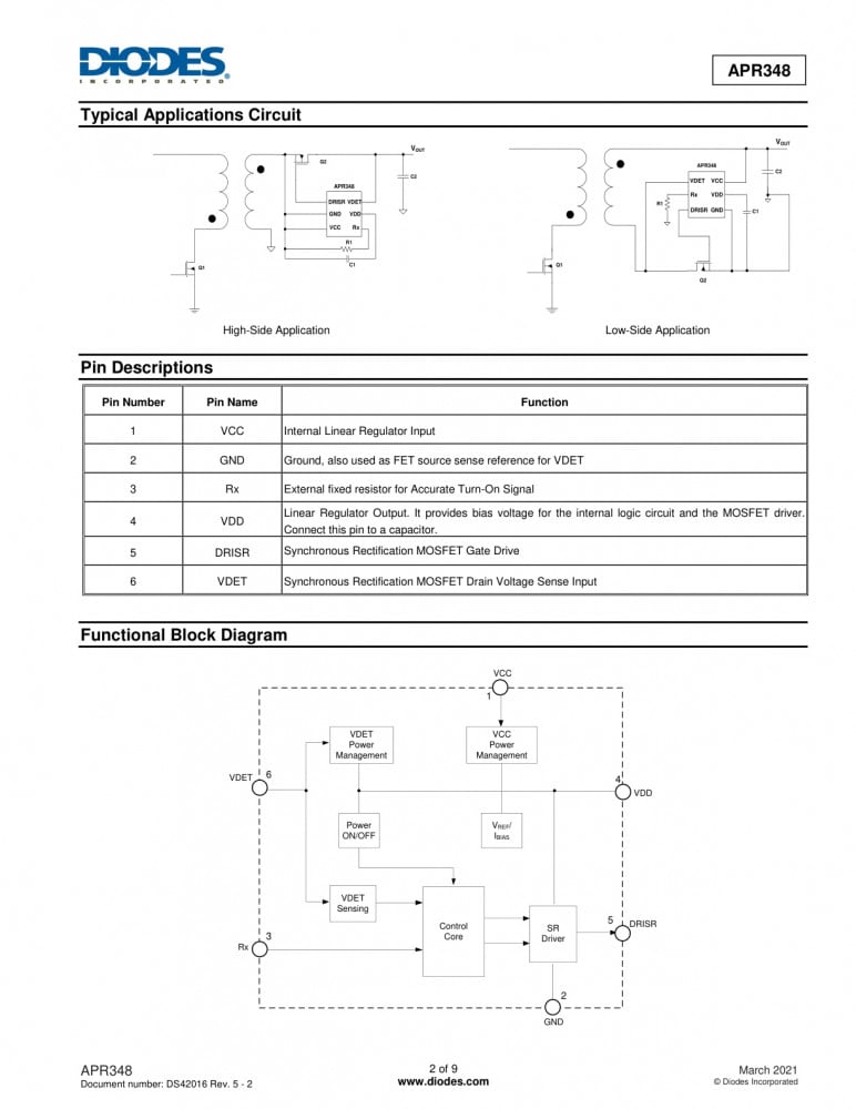 APR348W6-7 datasheet page 2