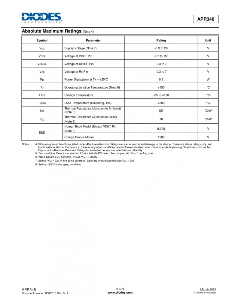APR348W6-7 datasheet page 3