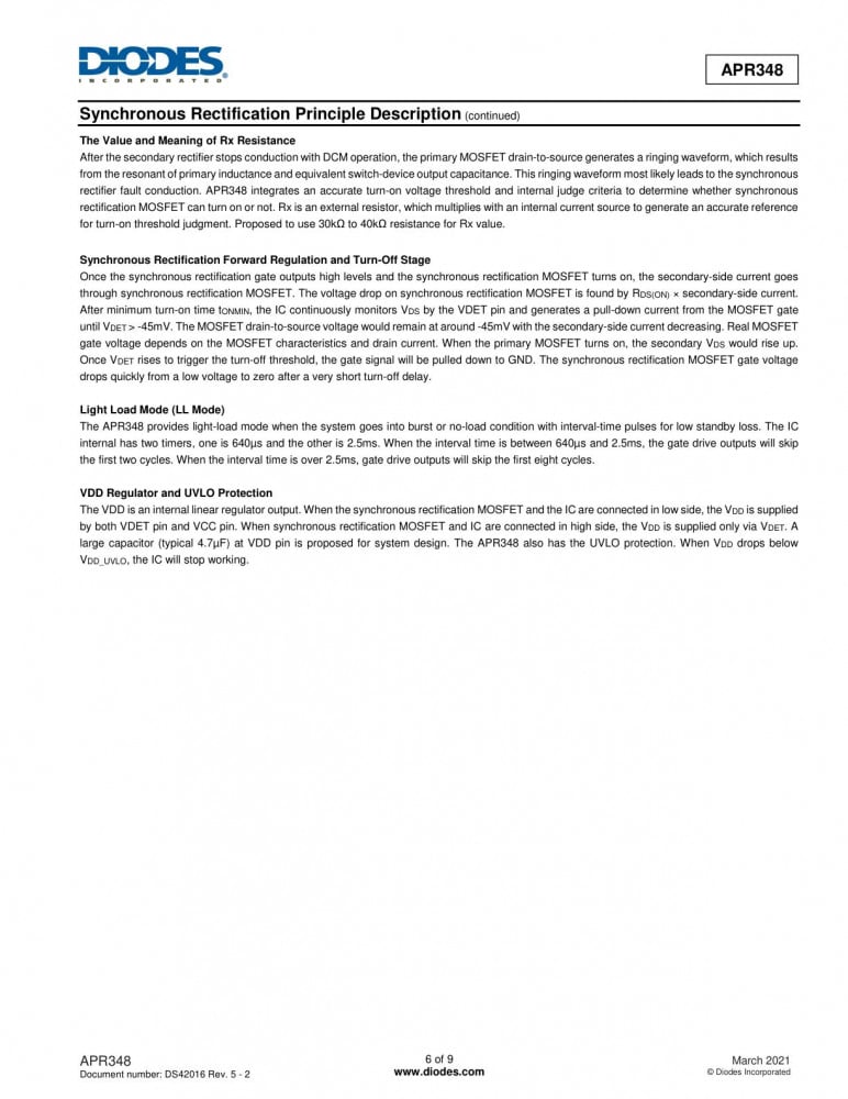 APR348W6-7 datasheet page 6