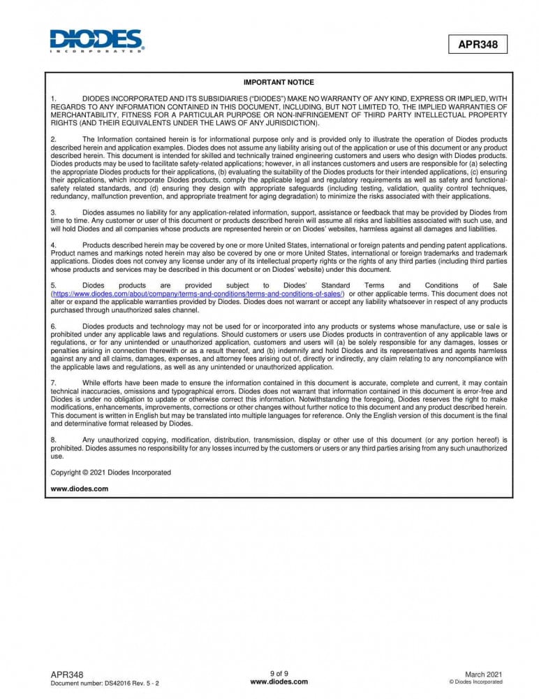APR348W6-7 datasheet page 9