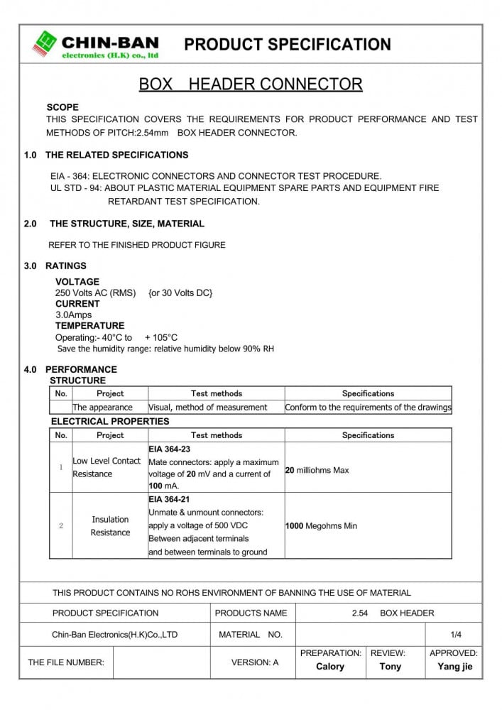B05A16E-A133-B specification page 2