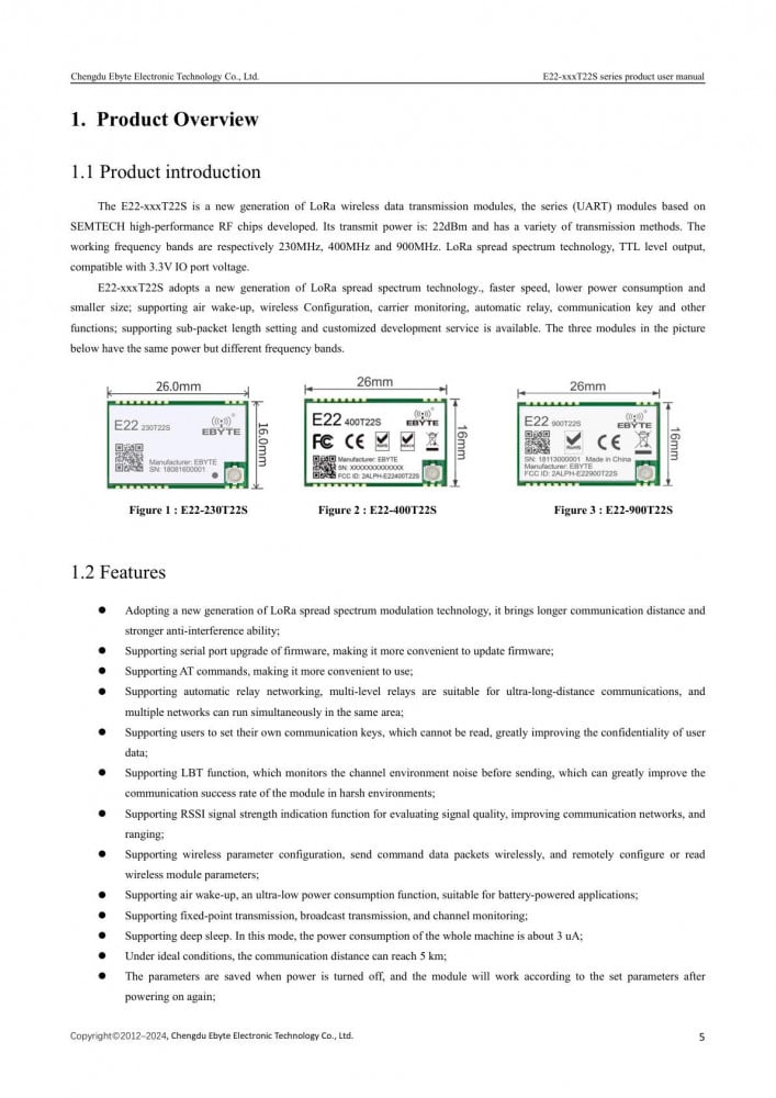 E22-900T22S manual page 5