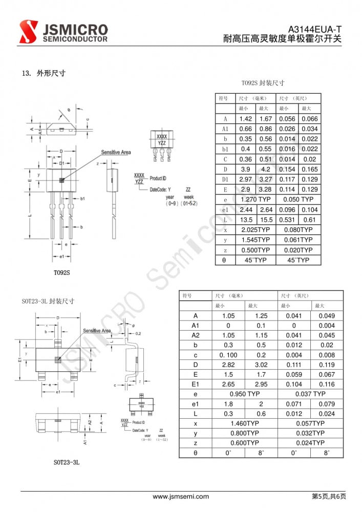 A3144EUA-T-JSM datasheet page 5