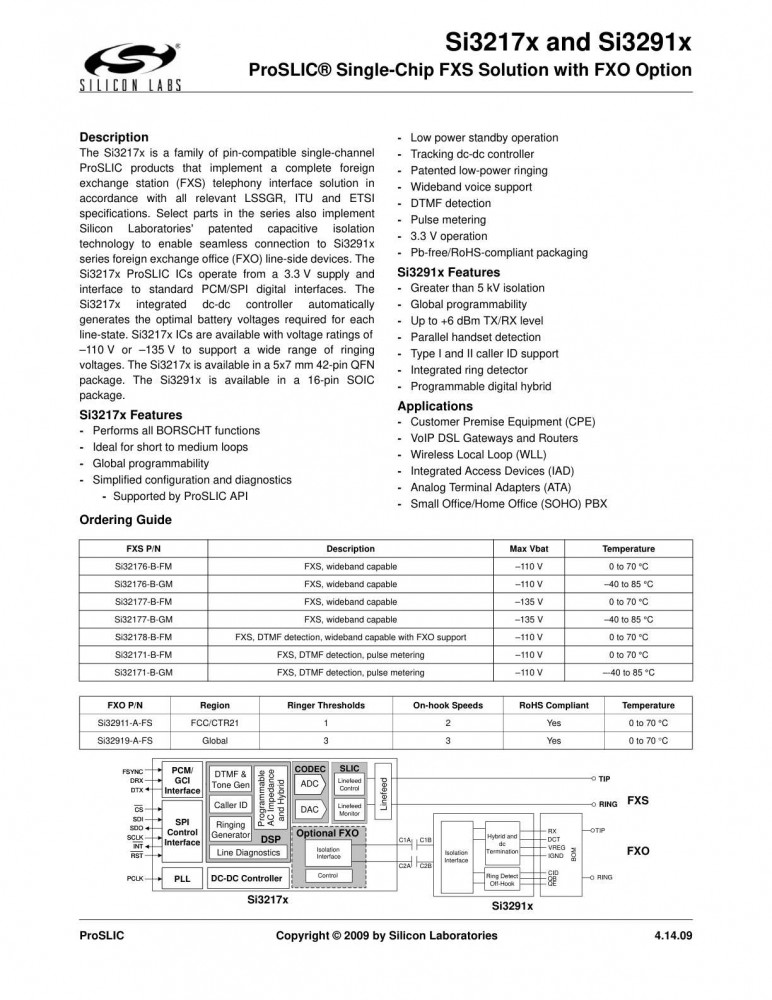SI32919-A-GSR technical document page 1