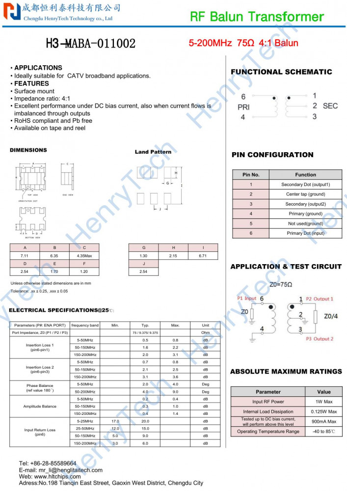 H3-MABA-011002 datasheet page 1