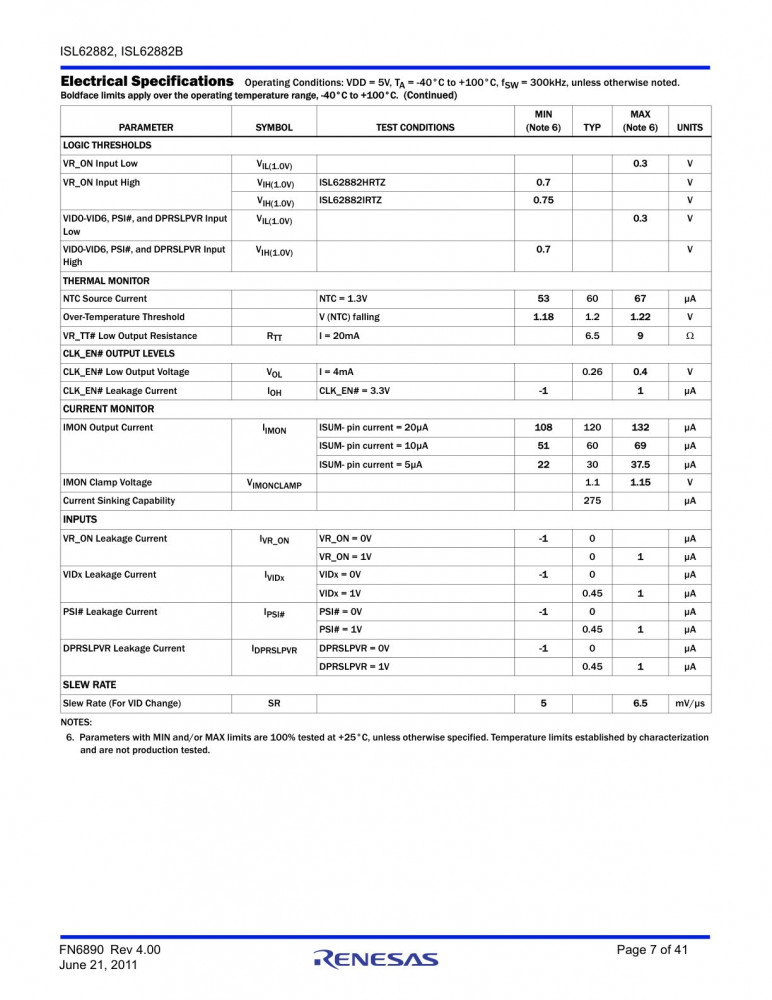 ISL62882BHRTZ-T datasheet page 7