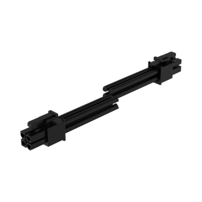 Mini-Fit Versa-to-Mini-Fit Versa Off-the-Shelf (OTS) Cable Assembly, 4.20mm Pitch, Dual Row, 300.00mm Length, 4 Circuits, Black for sale