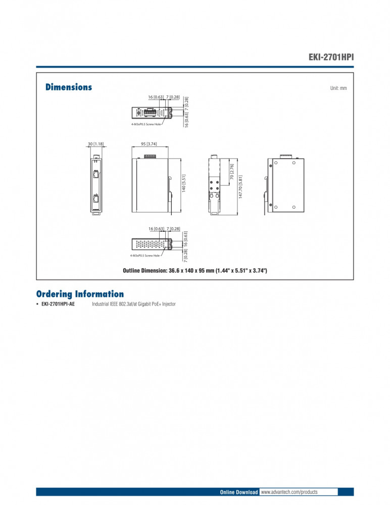 EKI-2701HPI technical document page 2