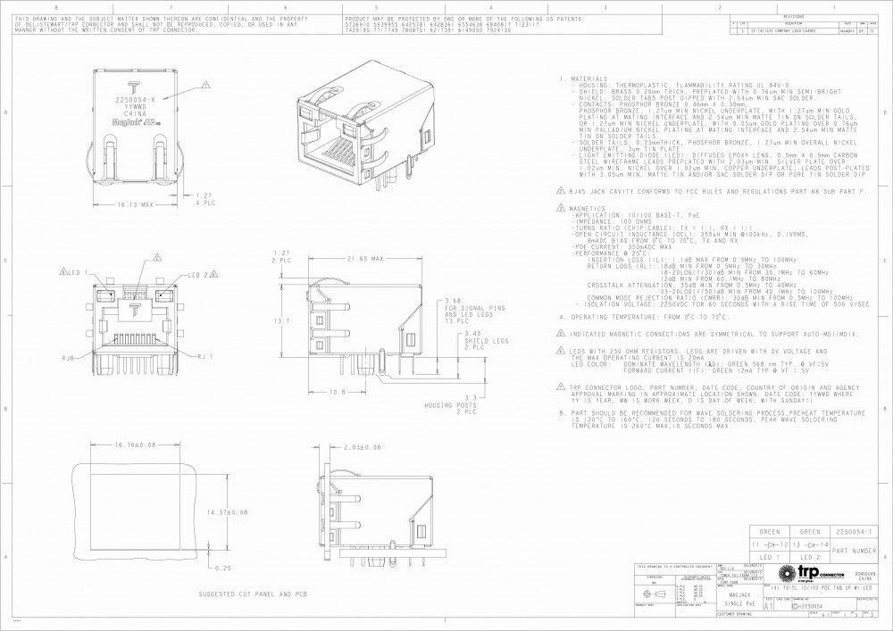 2250054-1 technical drawing page 1