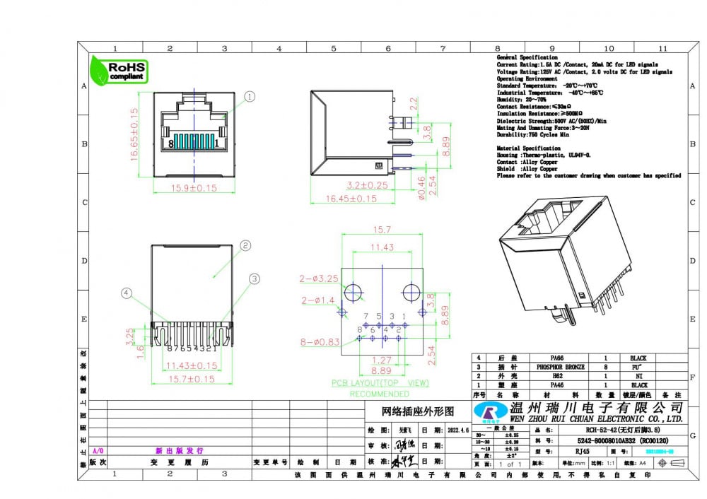 RC00120 specification page 5