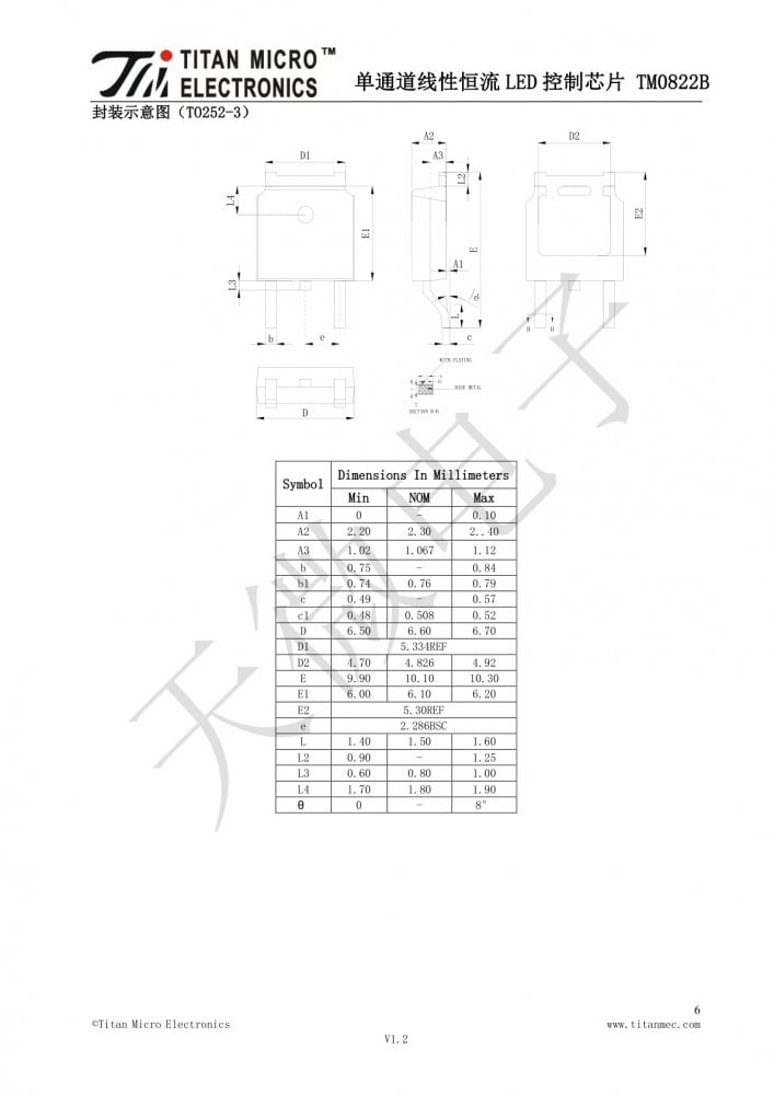 TM0822B datasheet page 6