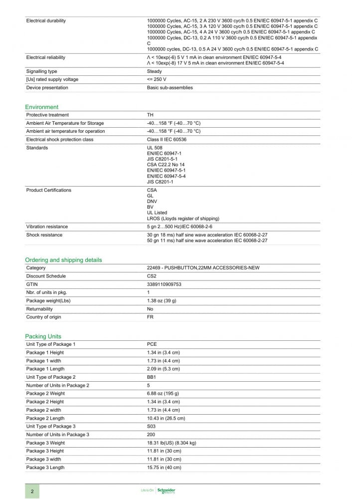 ZB5AW063 technical document page 2